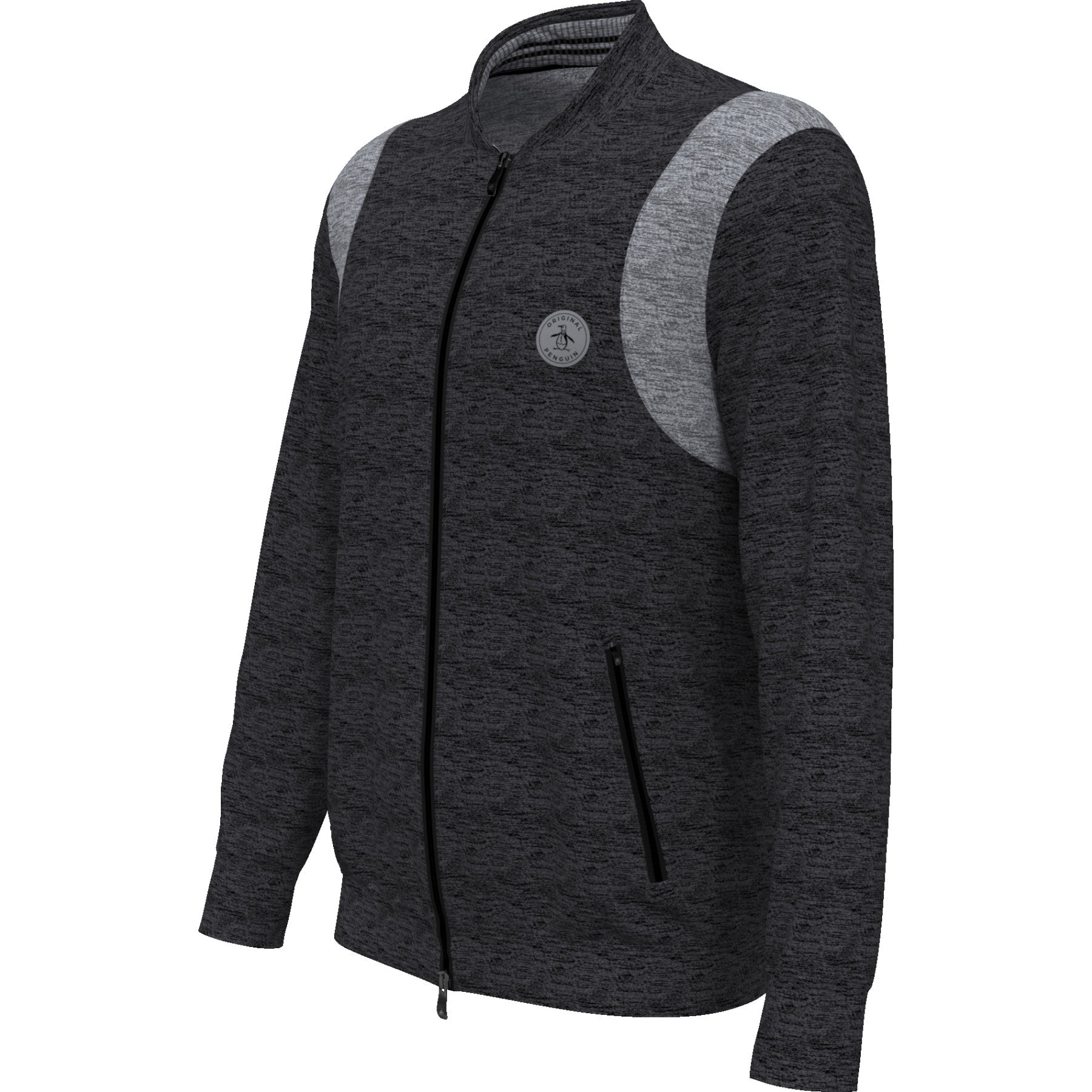 Color Block 80's Bomber Jacket In Black | Original Penguin®
