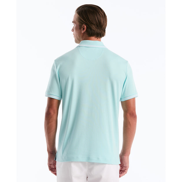 Icons Tipped Polo Shirt In Blue | Original Penguin®