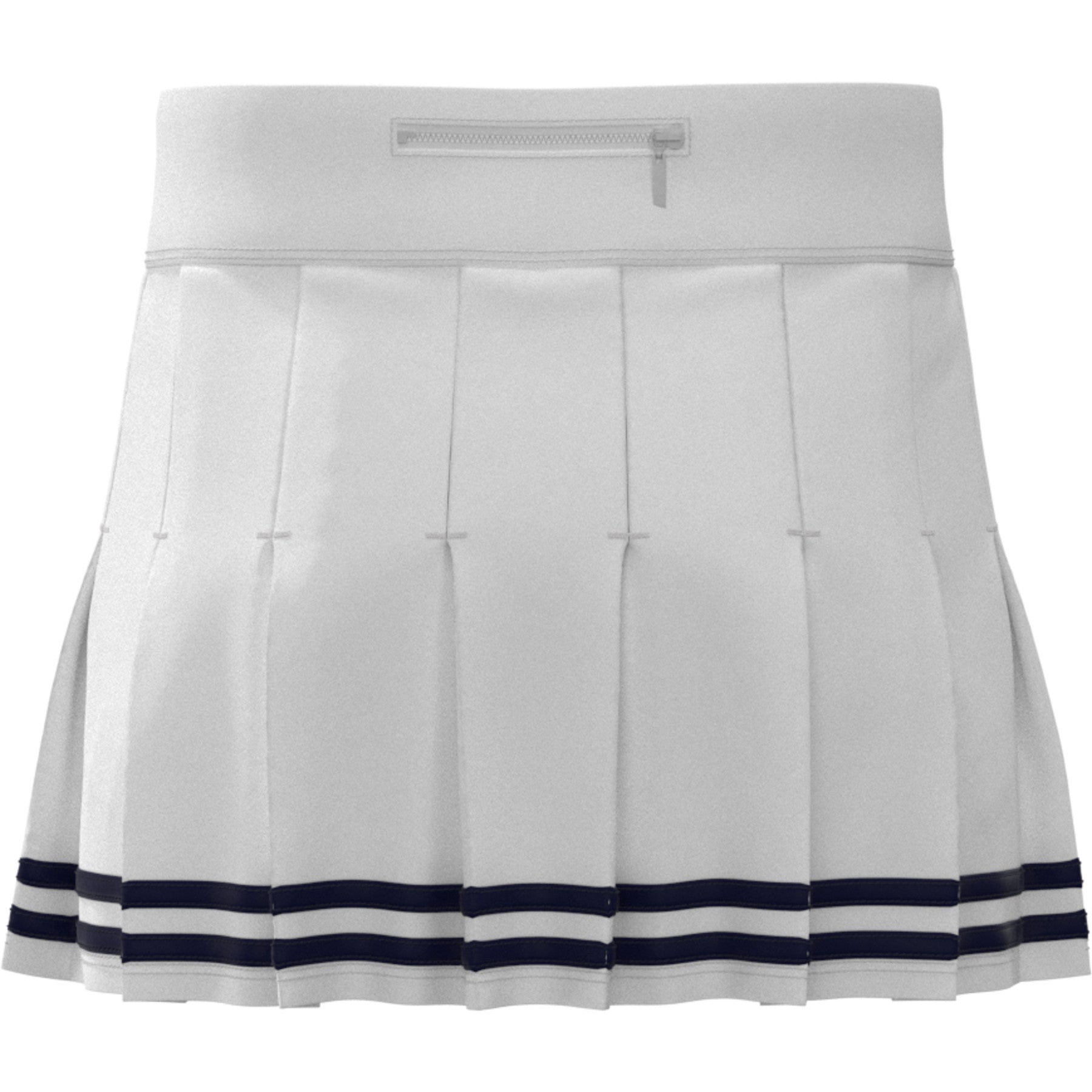 Women's 13" Contrast Hem Pleated Tennis Skort In Bright White ...